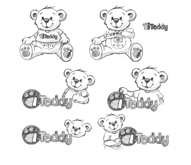 iTeddy Logo - Slinkeee Illustration